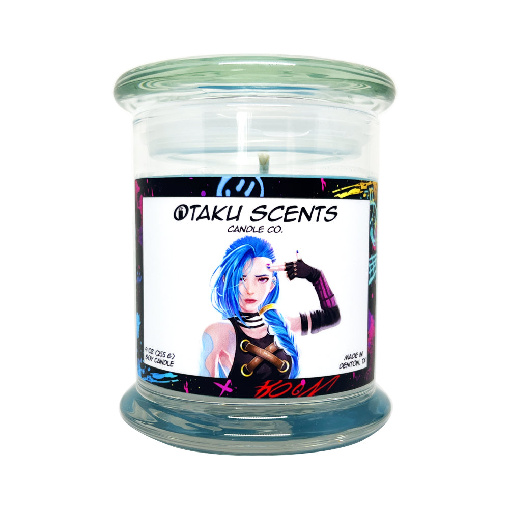 Jinx - Video Game Inspired Soy Candle - Otaku Scents