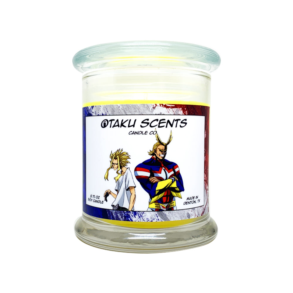 All Might - Anime Inspired Soy Candle - Otaku Scents